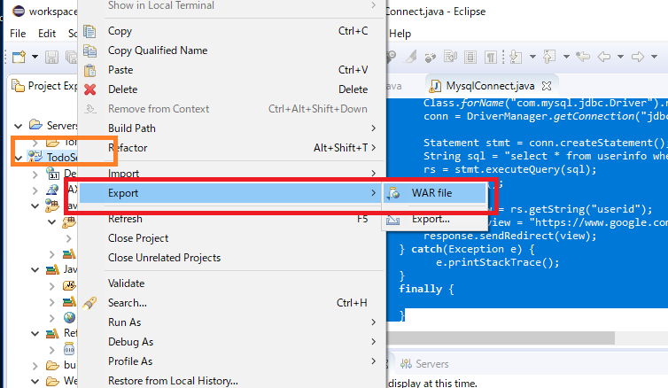 Eclipseで.warファイルを作成・配置する方法 – ソフトウェアエンジニアの技術ブログ：Software engineer tech blog